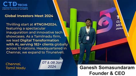 Ctd Techs Pvt Ltd On Linkedin Tngim2024 Techshowcase Digitaltransformation Aiinnovation