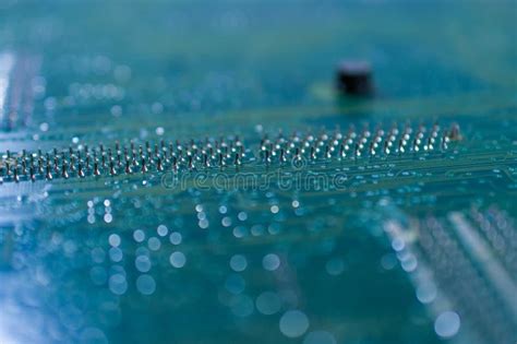 Cpu Pins And Circuit Mother Board Stock Image Image Of Chip Computer