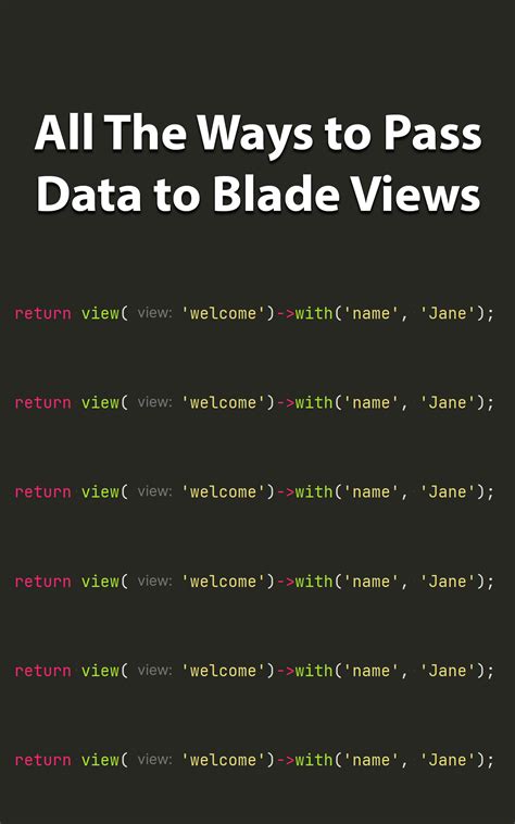All The Ways To Pass Data To Views In Laravel
