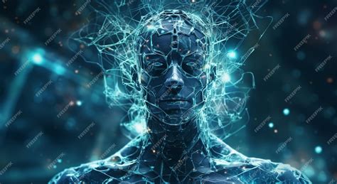 Premium Ai Image Networkconnected Cybernetic Being