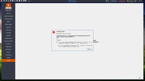 Installation Failed Boost Python Error In Job Umount” Arcolinux