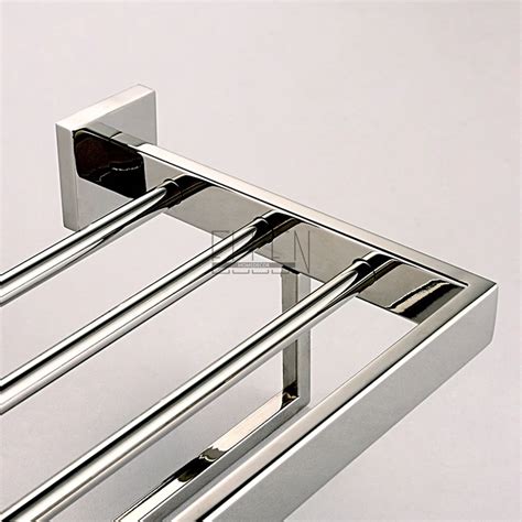 Ванная комната зеркало полированная нержавеющая сталь вешалка для полотенец Настенный квадрат