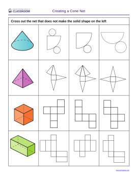 Professor Petes Classroom Identifying Nets For Various Solid Shapes Professor Petes Classroom