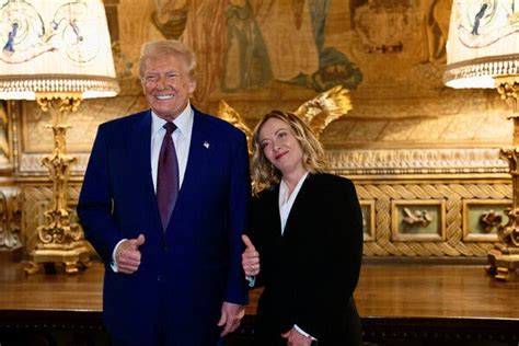 Giorgia Meloni Italys Prime Minister Visits Trump In Mar A Lago The New York Times