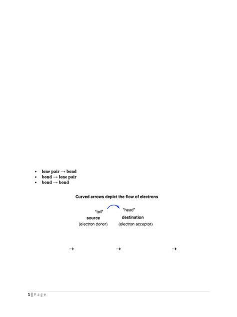 Lecture Notes Electron Movements Curved Arrow Notations Pdf