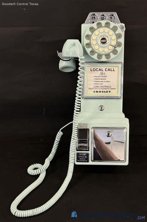 Crosley 1950s Cr56 Old Fashioned Rotary Style Push Button Payphone