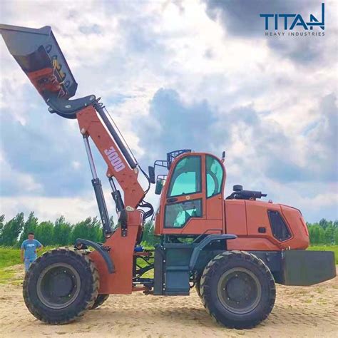 Hydraulic Torque Converter UL Approved TITAN Nude In Container Backhoe Telescopic Boom Loader