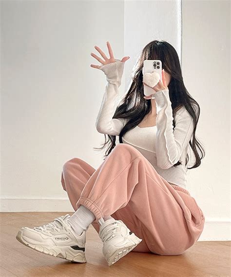 보들촉감따뜻융기모 코듀로이 기모 골지 밴딩 조거팬츠 3color