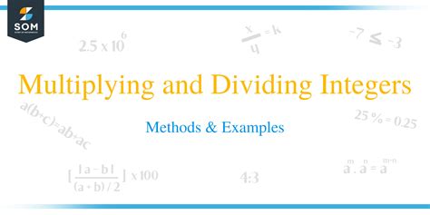 Multiplying And Dividing Integers Examples