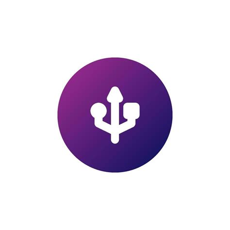 Usb Icon Vector Perfect For Multimedia Player Interface Button And Any Purposes 22133545 Vector