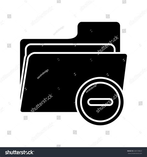 Remove Folder Icon Stock Vector Royalty Free 630139823 Shutterstock
