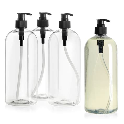Okuna Outpost 32 Oz Pump Bottles For Shampoo And Conditioner 4 Pack