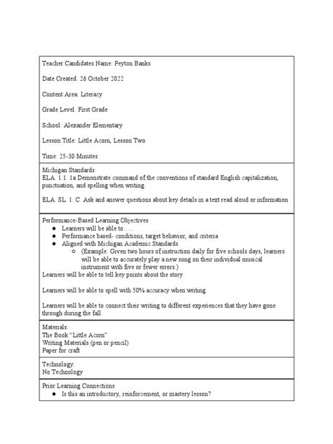 Udl Lesson Plan 2 1 Pdf