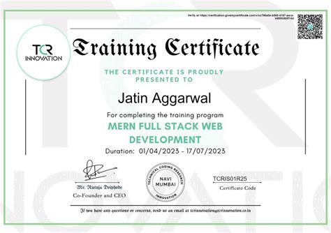 Jatin Aggarwal On Linkedin Mernstack Webdevelopment Tcrinnovation