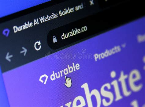 Durable Ai Website Builder Editorial Photography Image Of Machine