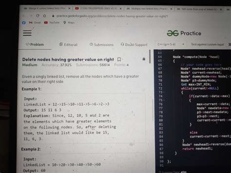 Day 3 Of Dsa Challenge By Mohammad F 1delete Node Which Have Greater Value On Right Side 2nth