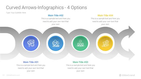 Curved Arrows Infographics PowerPoint Template Designs SlideGrand