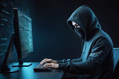 premium photo cyber attack hacker using computer with code on