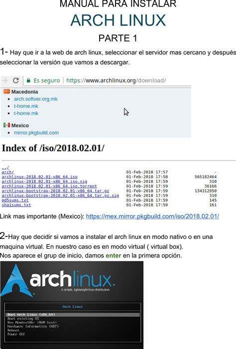 MANUAL ARCH LINUX