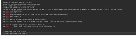 The Build Failed Because The Process Exited Too Early Build Environment Circleci Discuss
