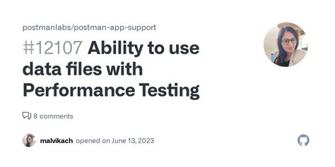 Ability To Use Data Files With Performance Testing · Issue 12107 · Postmanlabspostman App