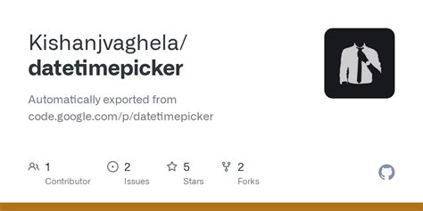Github Kishanjvagheladatetimepickerpdatetimepicker