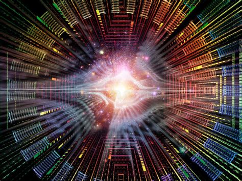Computing Quantum Space Stock Illustration Illustration Of Explosion