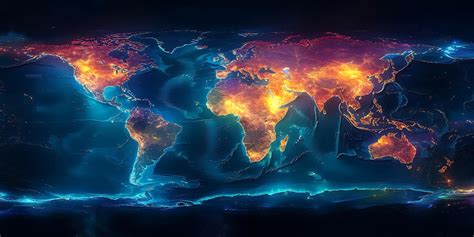 Network Connection Structure World Map Premium Ai Generated Image
