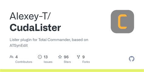 GitHub Alexey T CudaLister Lister Plugin For Total Commander Based