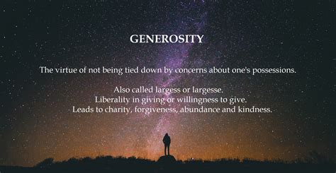 Generosity ~ Definition And Meaning Positive Words Research