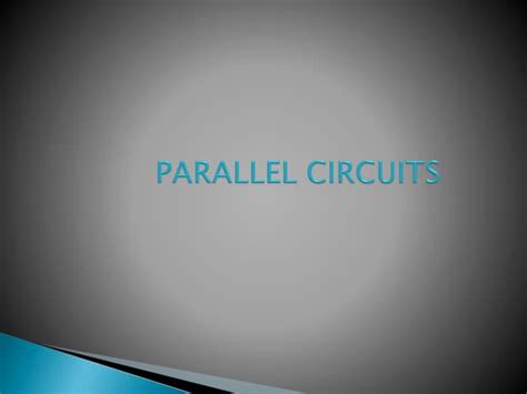 Series And Parallel Circuits Ppt Computer Networking Computing