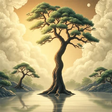 The Creation Of The First Trees A Symbol Of Life Japanese Mythology