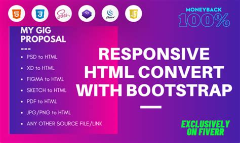 Create Html Bootstrap Scss Tailwindcss Responsive Website With Html5 Css3 By Mironcoder Fiverr