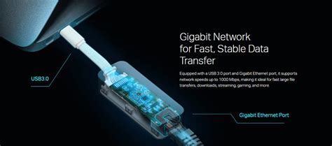 TP Link UE300C Portable USB 3 0 Type C To RJ45 Gigabit Ethernet Networ JG Superstore