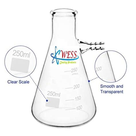 Bolt Neck Filtration Flasks With Tubulation 250ml Darazpk