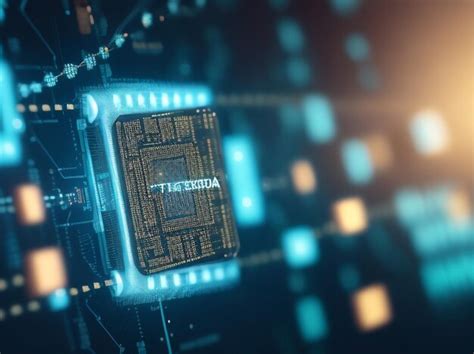premium ai image blockchain concept big data binary code and future