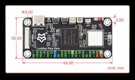 Luckfox Pico Zero Linux Micro Development Board Based On Luckfox RV G Chip TOPS