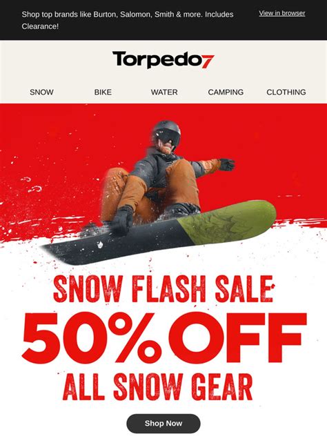 Torpedo7 50 Off All Snow Gear 😲 Milled