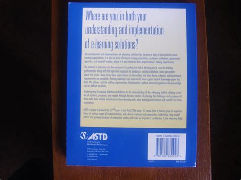 In Action Implementing E Learning Solutions In Action Case Study Series