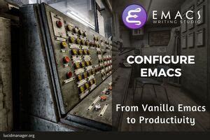 Configure Emacs Writing Studio For Authors