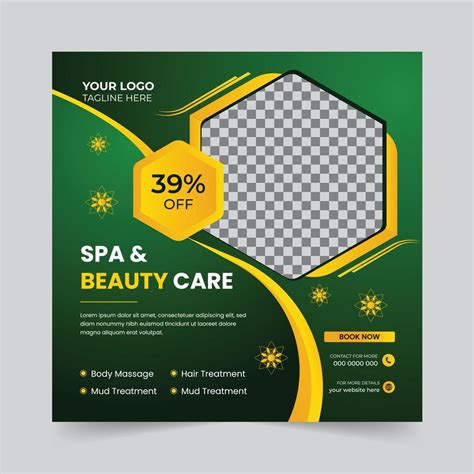 Modern Spa Beauty Center And Massage Social Media Post Square Promotion