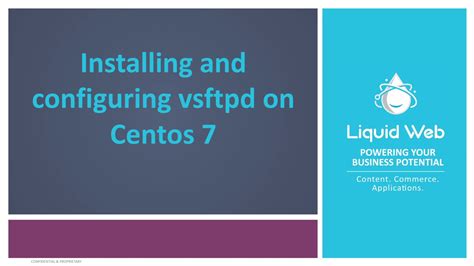How To Install And Configure Vsftpd On Centos 7 Youtube