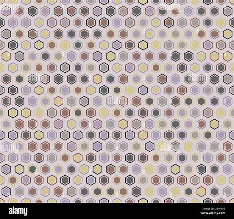 Mosaic Hexagon Shapes Background Hexagon Bold Mosaic Cell With Padding And Inner Solid Cells