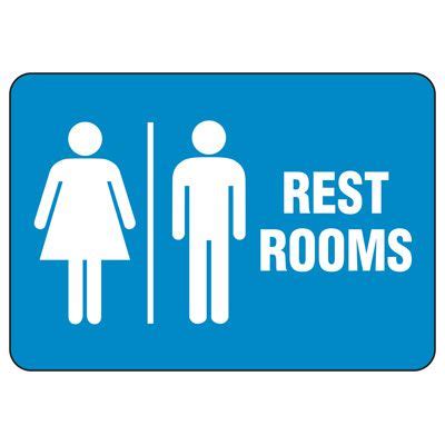 Unisex Restroom Sign Emedco