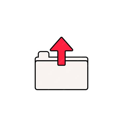 Premium Vector Folder Upload Icon