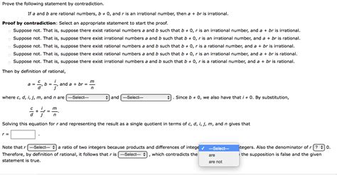 solved prove the following statement by contradiction if a