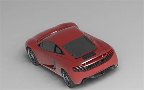 迈凯伦MP4 12C跑车 SOLIDWORKS 2018 模型图纸下载 懒石网