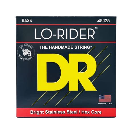 dr strings mh5 45 lo rider 5 string bass strings 45 125 at gear4music