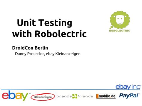 Android Unit Testing With Robolectric Ppt