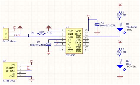 筆記 使用 Ch340c 製作attiny Updi